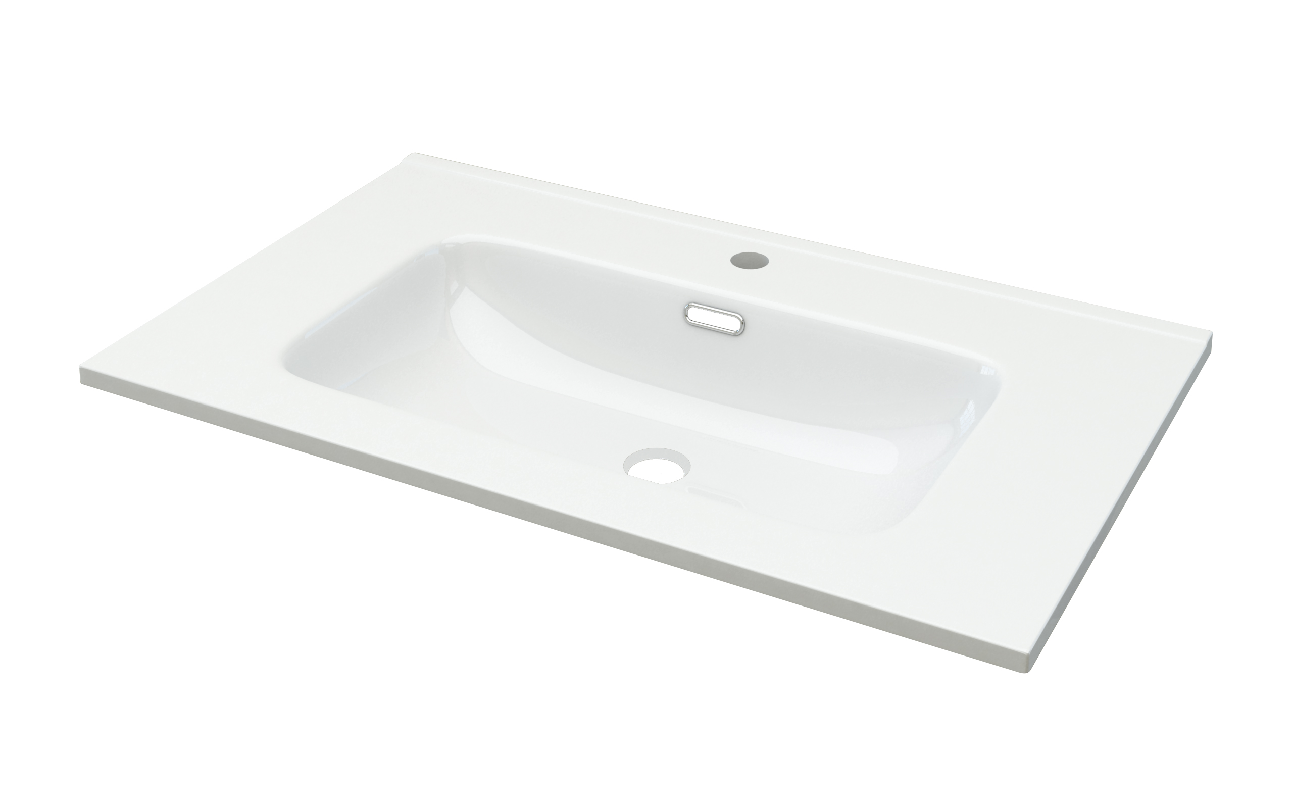 30" White Ceramic Integrated Sink - Sapphire Bath