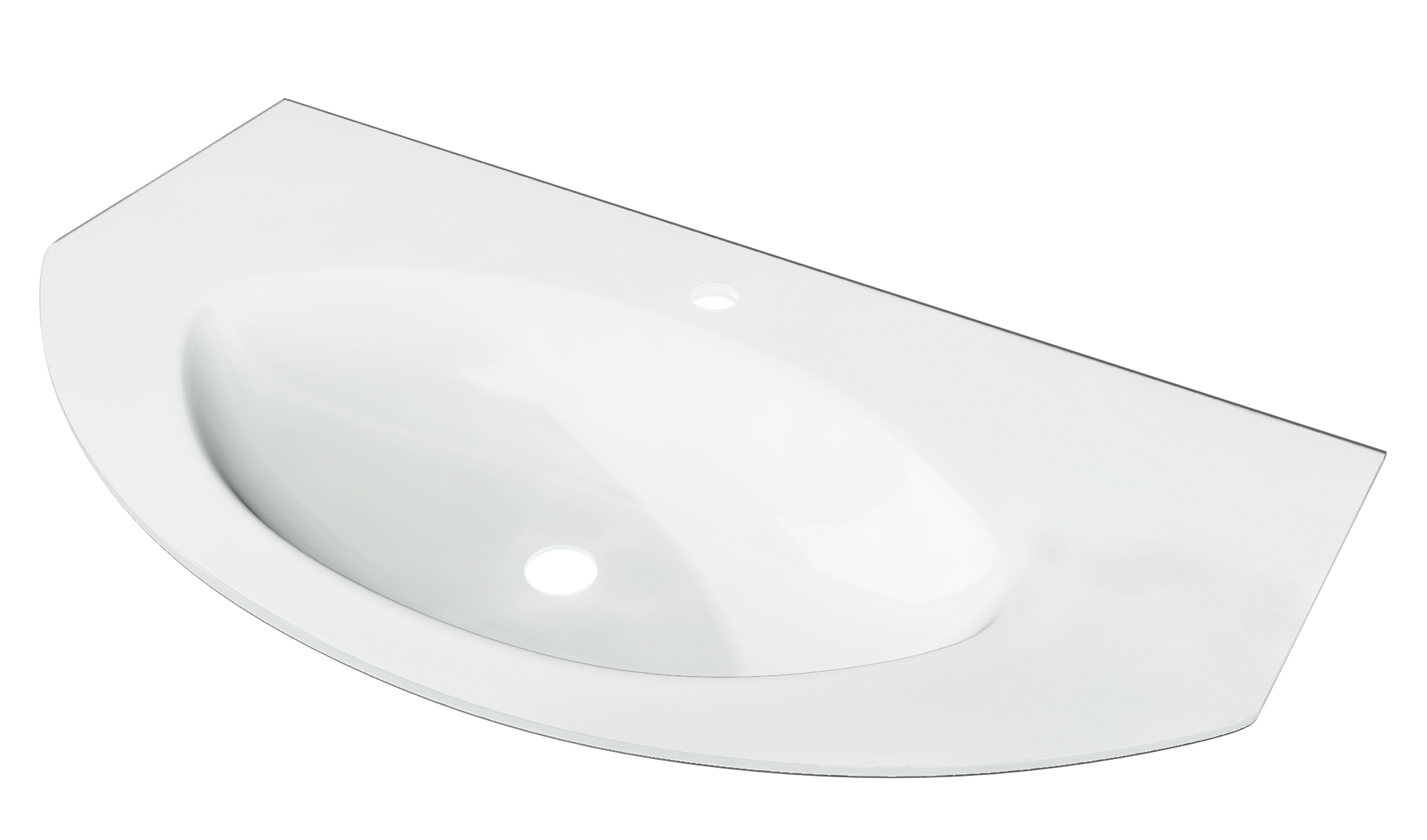 36" Glass Integrated Sink - Sapphire Bath