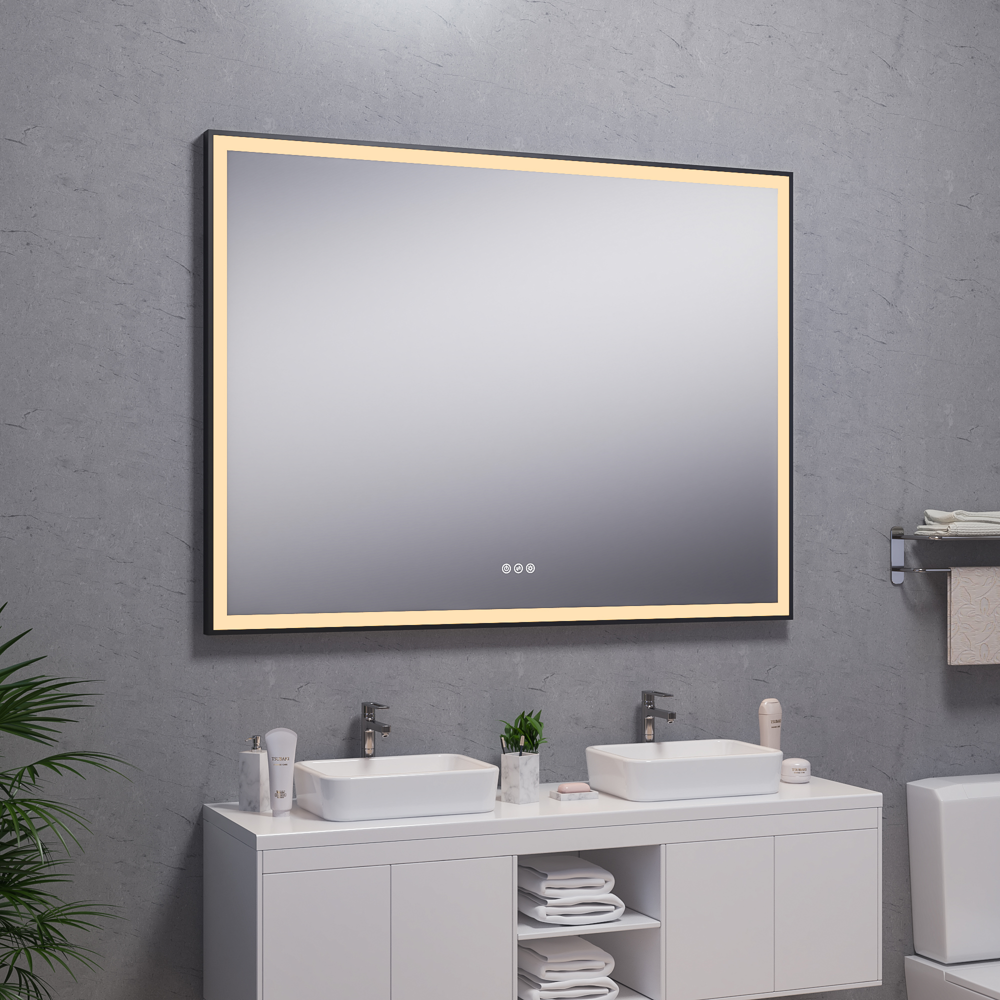 Charisma 48" x 36" LED Mirror - Sapphire Bath